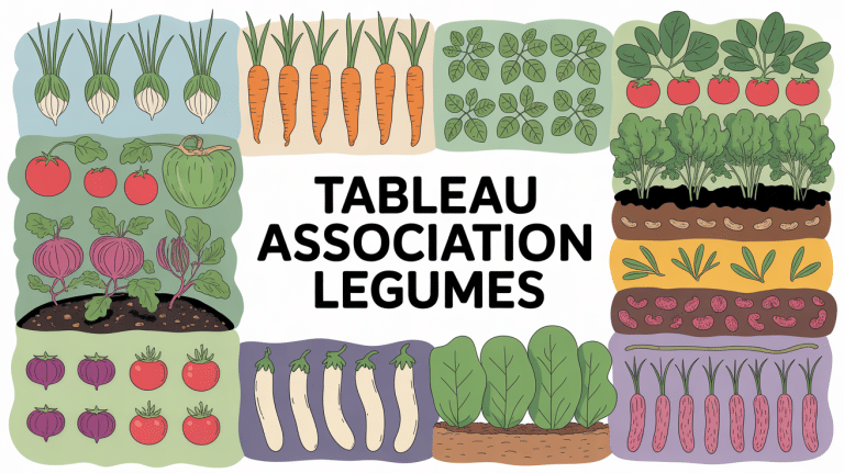 Tableau Association Légumes au Potager